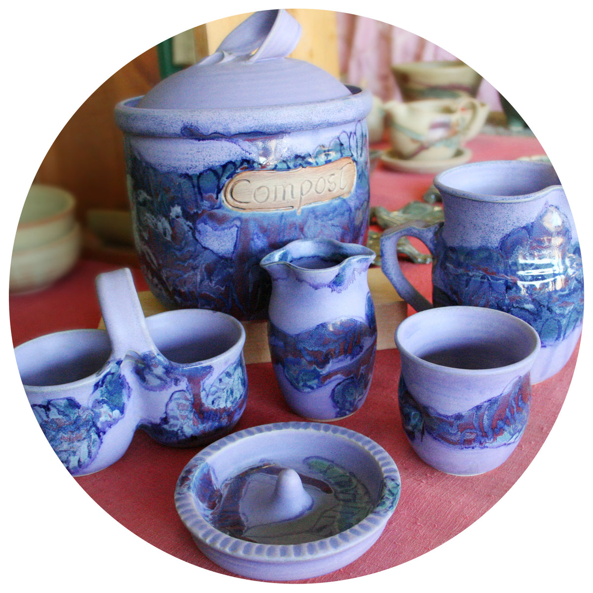 Periwinkle Collage – Greig Pottery Ltd